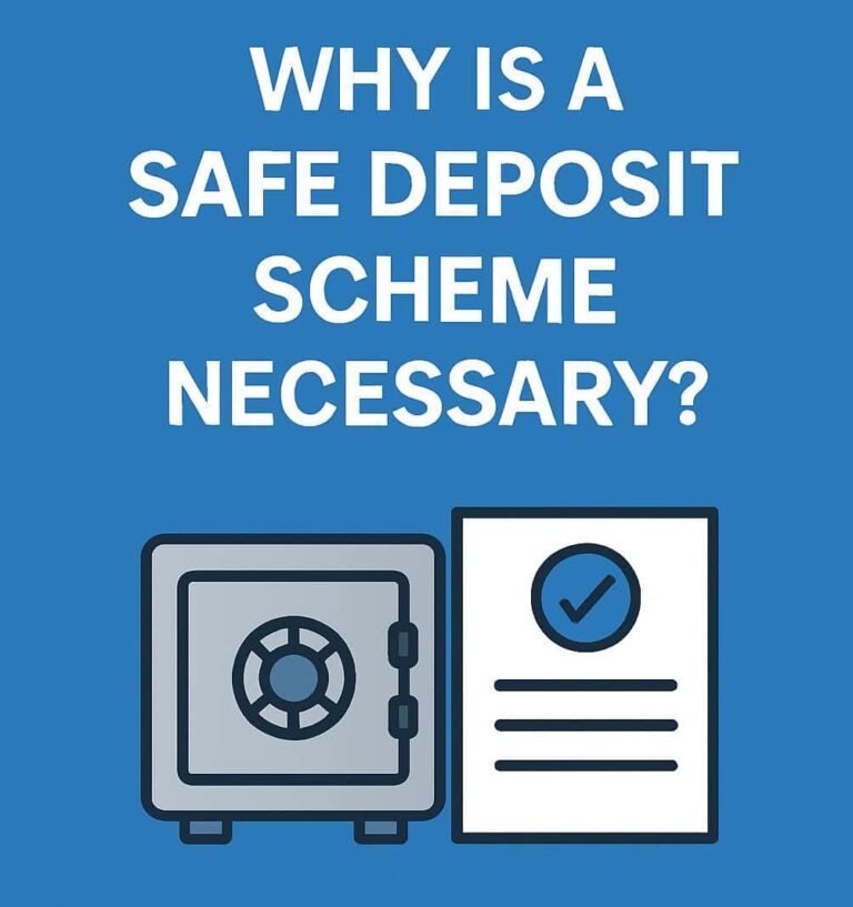 Why is a Safe Deposit Scheme Necessary? - Western Lettings